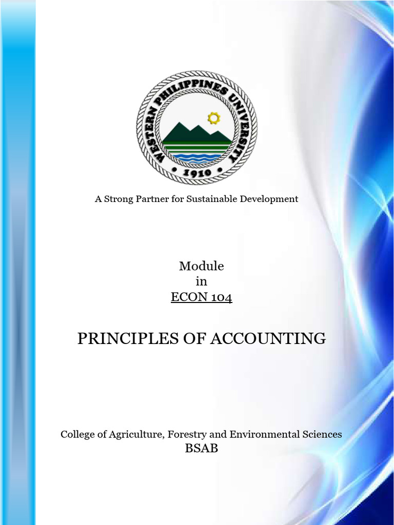 Principles of Accounting Module 2 | PDF | Debits And Credits | Expense