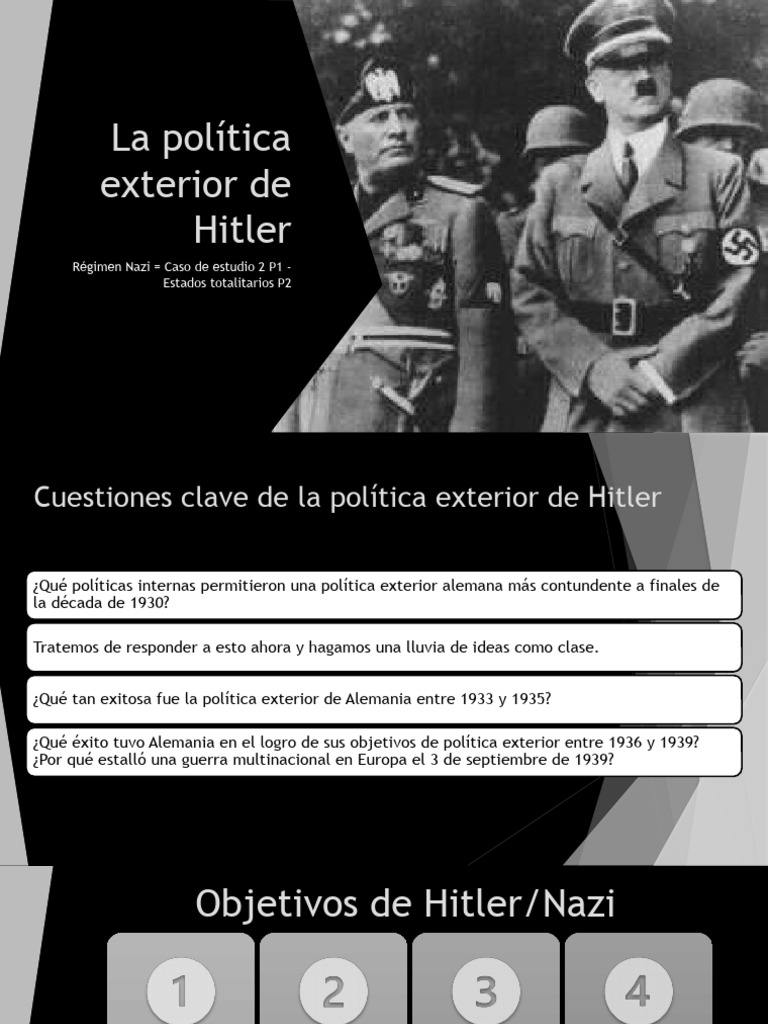 Politica Exterior de Hitler | PDF | Alemania nazi | Checoslovaquia