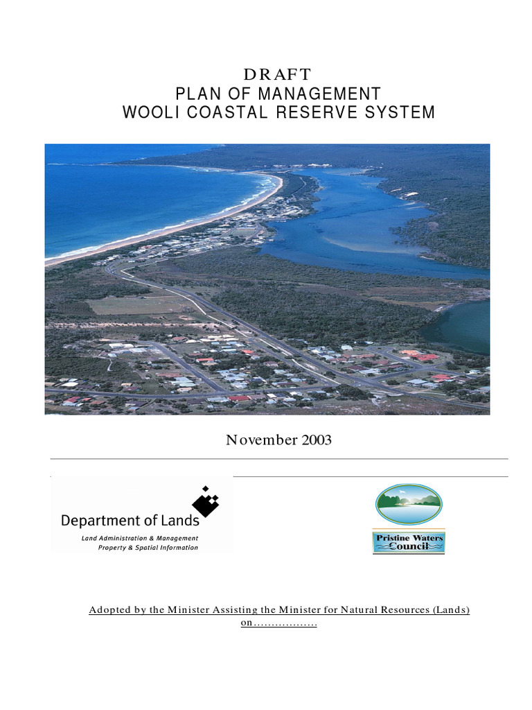 Wooli Coastal Reserve Management Plan | PDF | Coast | Policy