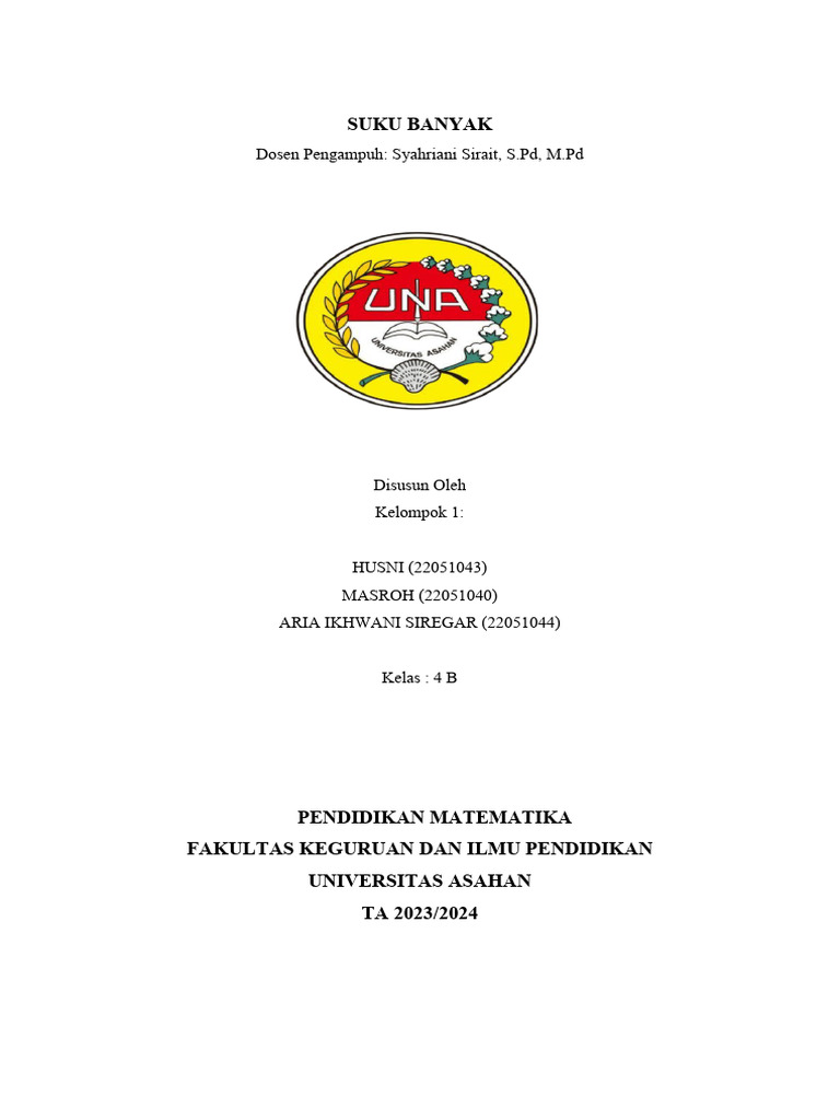 Suku Banyak | PDF