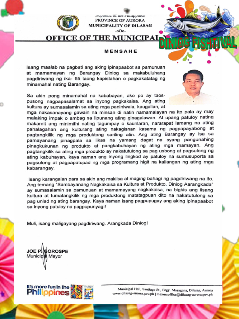 Barangay Event Program May 2024 | PDF