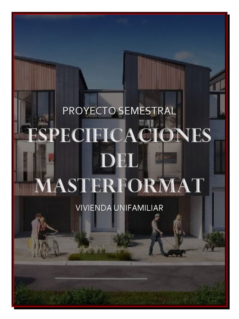 Especificaciones Masterformat Vivienda | PDF | Albañilería | Entorno ...