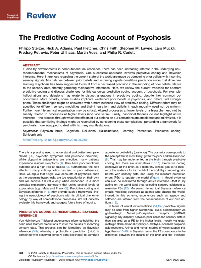 Computational Neuroscience | PDF | Psychosis | Perception Computational Neuroscience | PDF | Psychosis | Perception