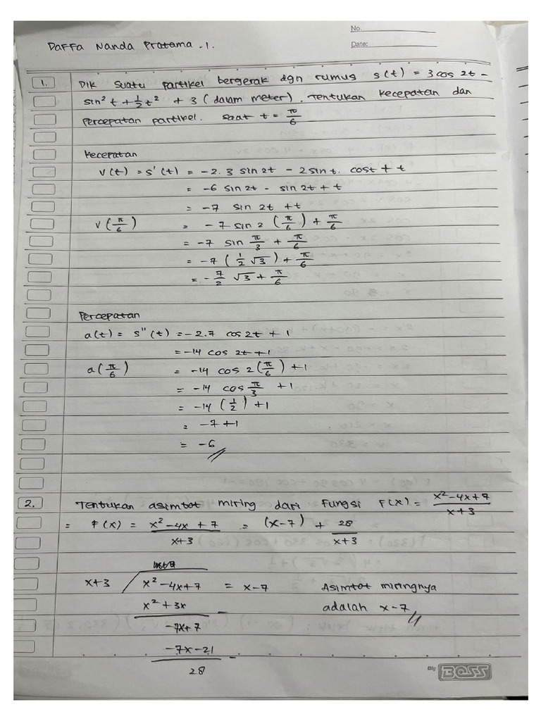Daffa Nanda Pratama Idolohi XII MIPA 5 (MTK MINAT) | PDF