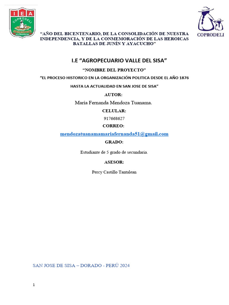 Proyecto de CCSS | PDF