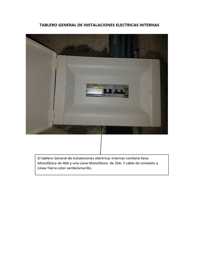 Tablero General y Llave General | PDF
