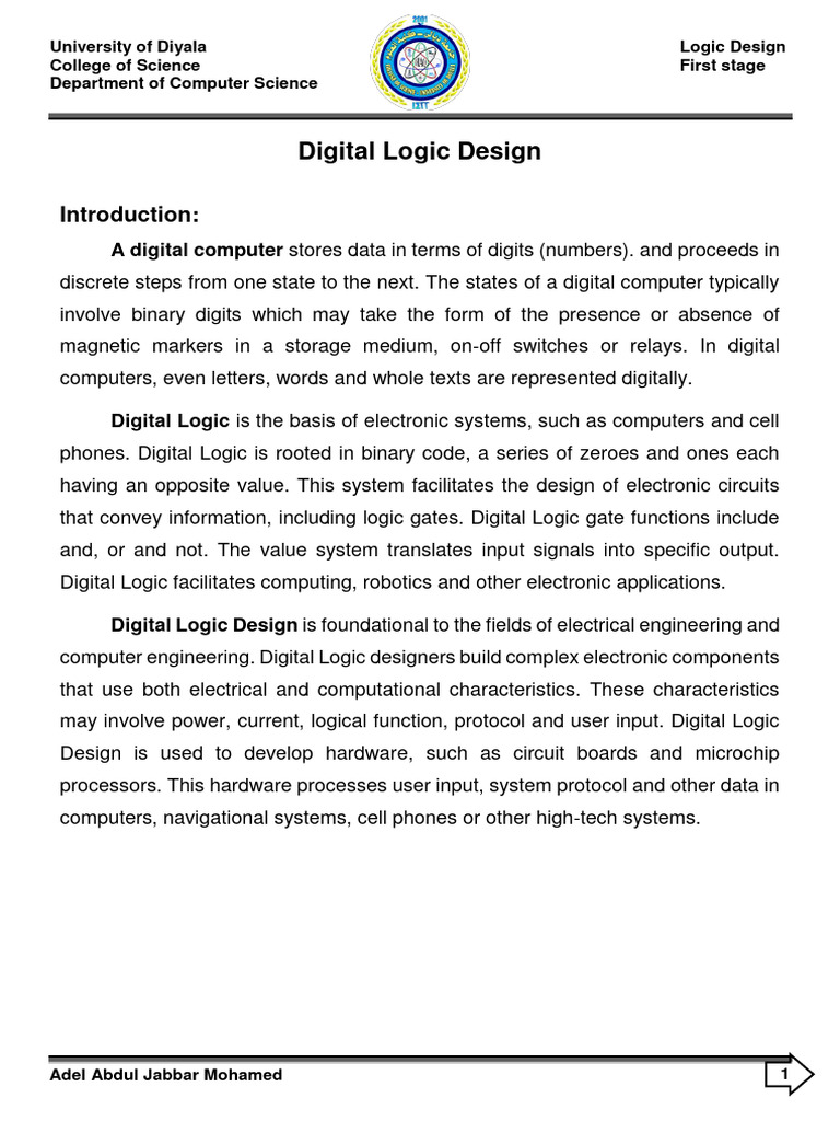 Logic Design Lecture | PDF | Subtraction | Binary Coded Decimal