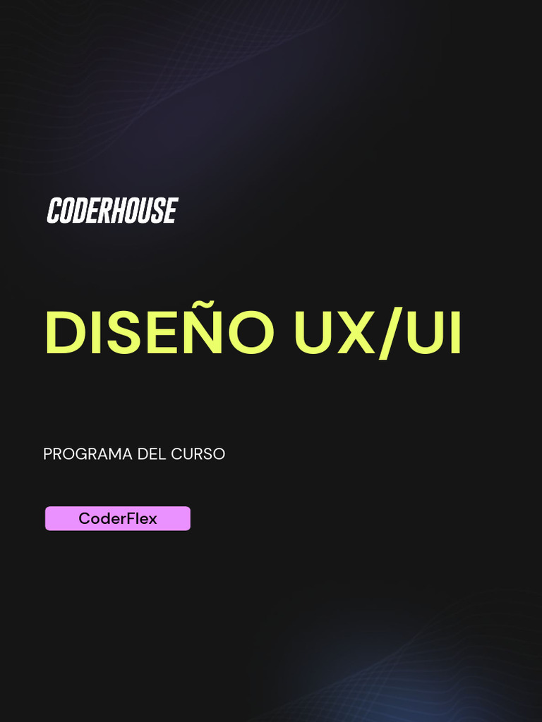 Programa Diseño UX - UI - Flex | PDF | Diseño | Aplicación movil