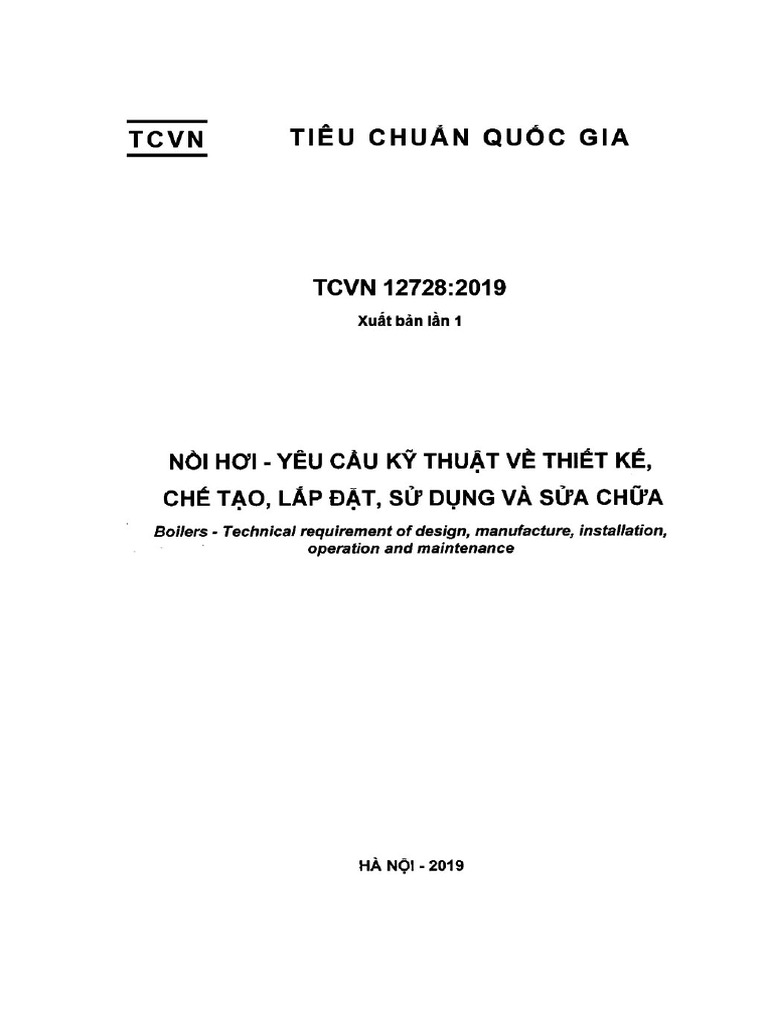 Tieu Chuan Viet Nam TCVN 12728 2019 Bo Khoa Hoc Va Cong Nghe | PDF