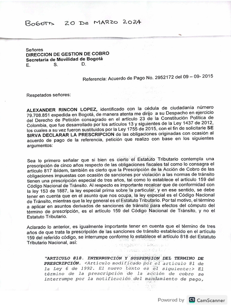 peticion movilidad 2024 original | PDF