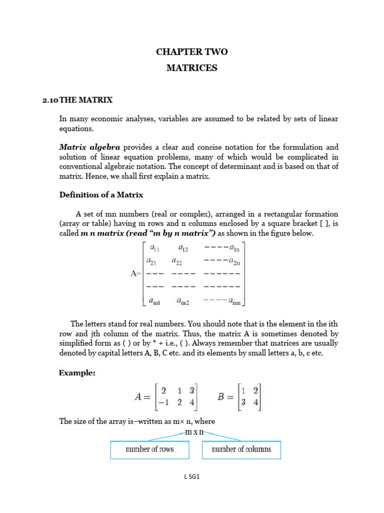 Chapter 2 Numericals | Download Free PDF | Matrix (Mathematics) | Determinant