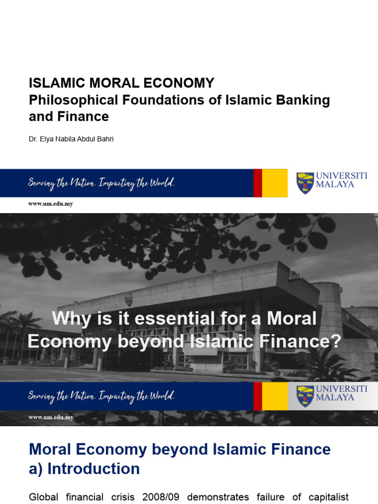 Lecture 3 - Islamic Moral Economy (UM Template) | PDF | Derivative ...
