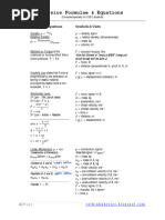 AQA GCSE Physics - Separate Science - Complete Equation Sheet | PDF ...