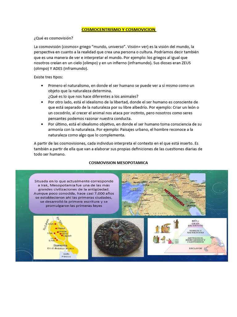 COSMOVICION 2C FILOSOFIA | PDF