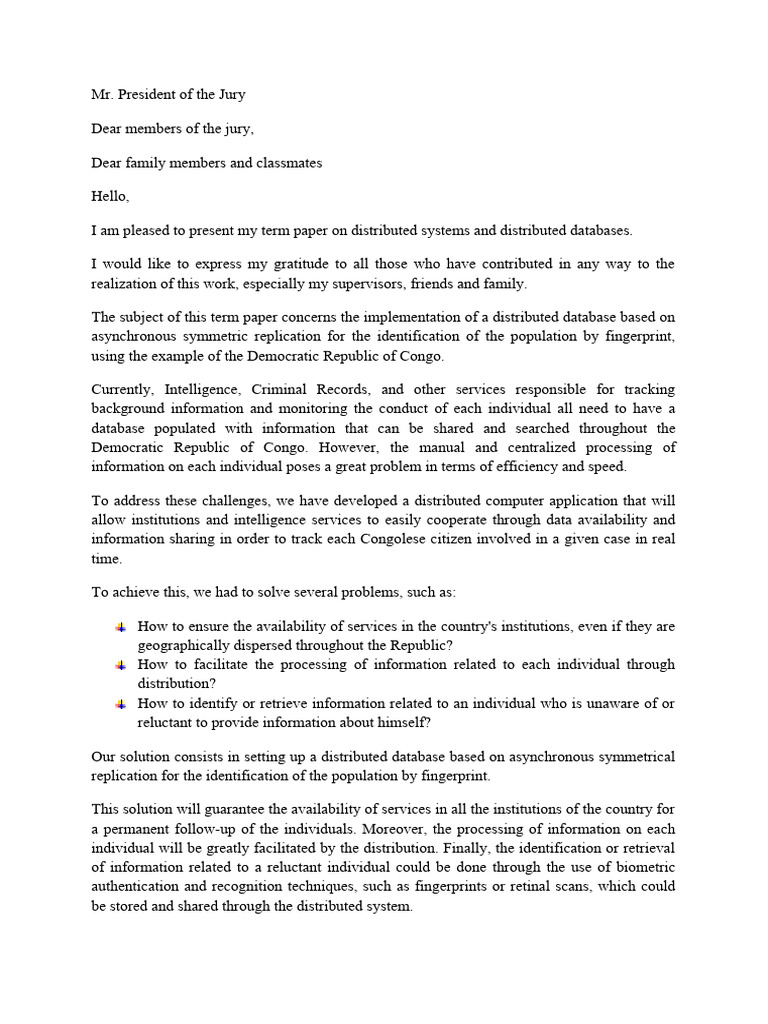 Discourt en | PDF | Fingerprint | Databases