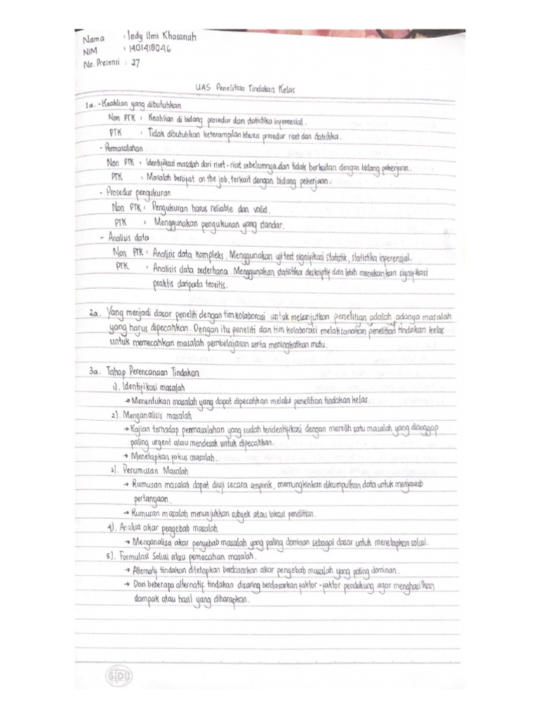 27 - 1401418046 - Indy Ilmi Khasanah - UAS PTK | PDF