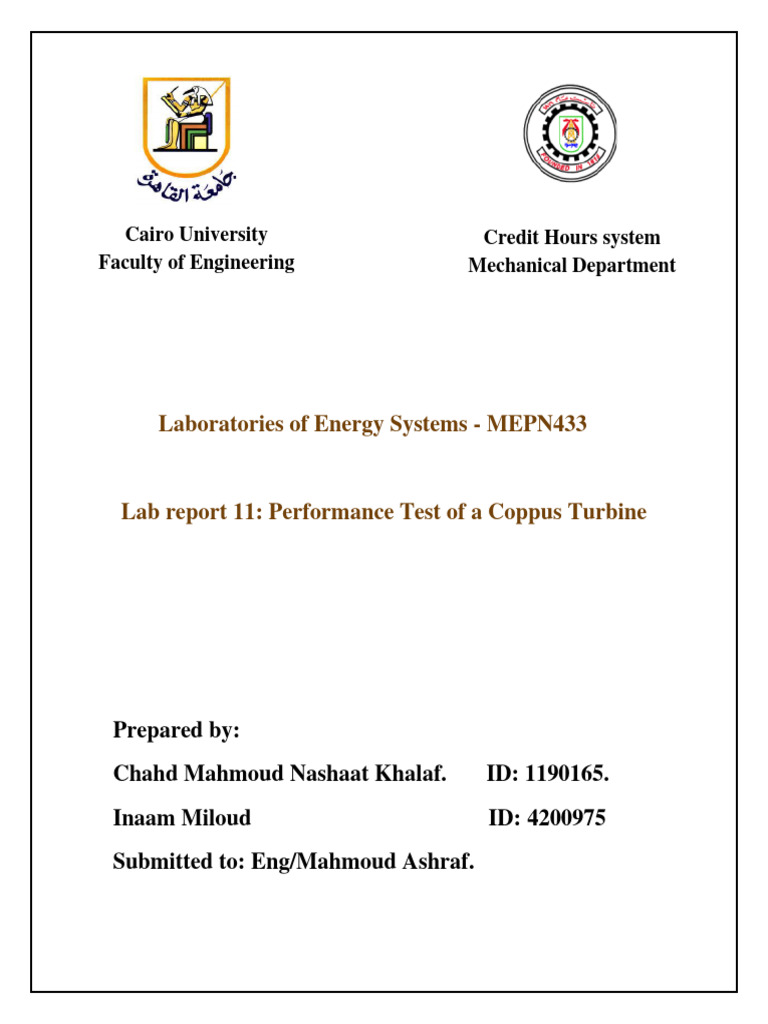 Coppus Turbine Performance Test Report | PDF | Turbine | Steam
