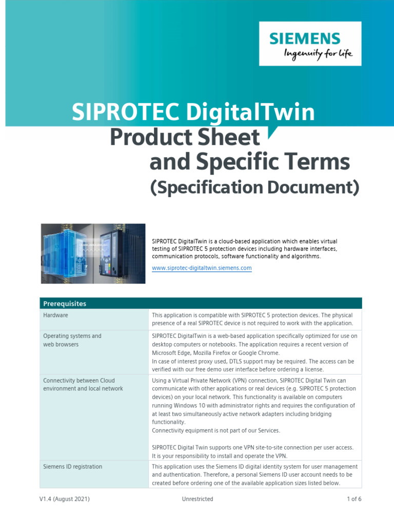 SIPROTEC Digital Twin Overview | PDF | Computer Security | Security
