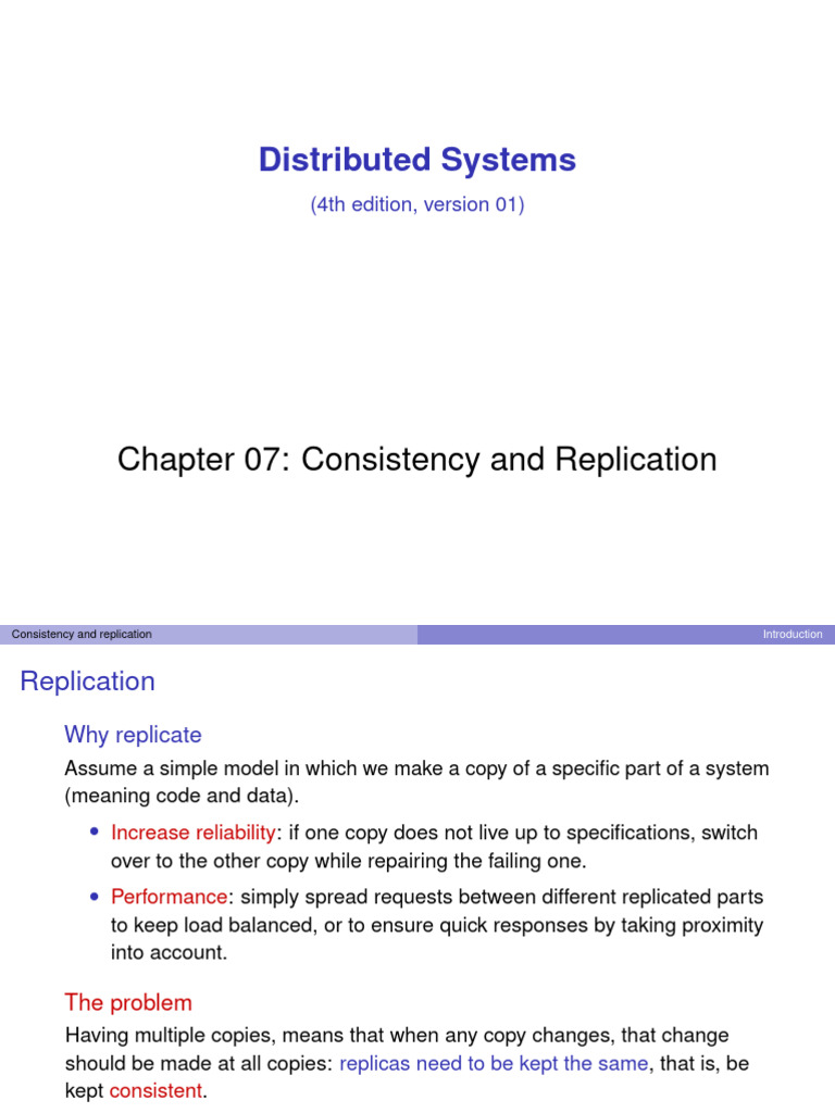 Chapter 7 | Download Free PDF | Replication (Computing) | Computing