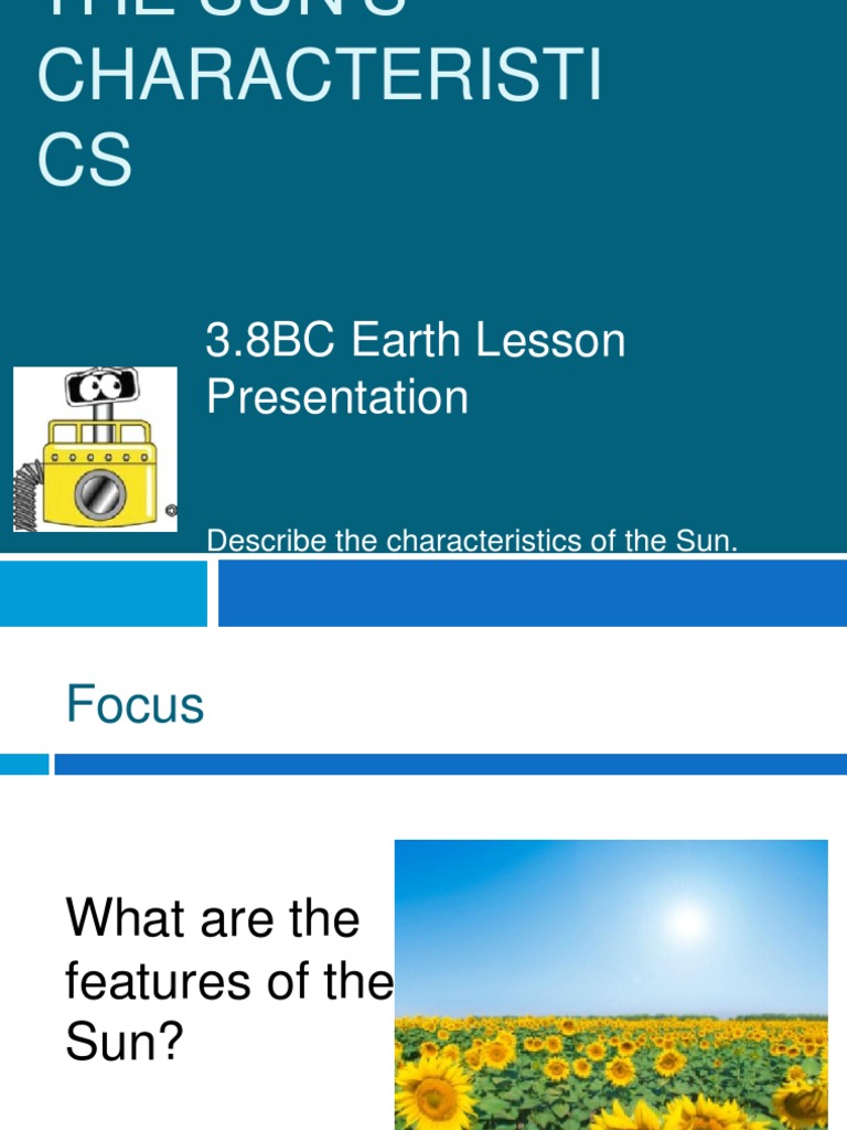 Characteristics of the Sun Explained | PDF
