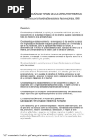 Los Derechos Humanos Universales | PDF | Derechos humanos | Gobierno y ...