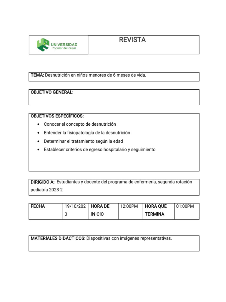 Revista Desnutrición 6 Pdf Amamantamiento La Leche Materna