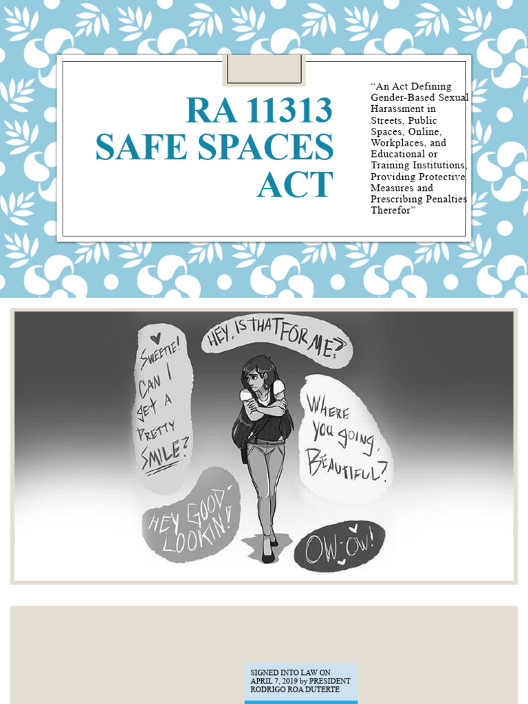 RA 11313 Safe Spaces Act | PDF | Sexual Harassment | Sexism
