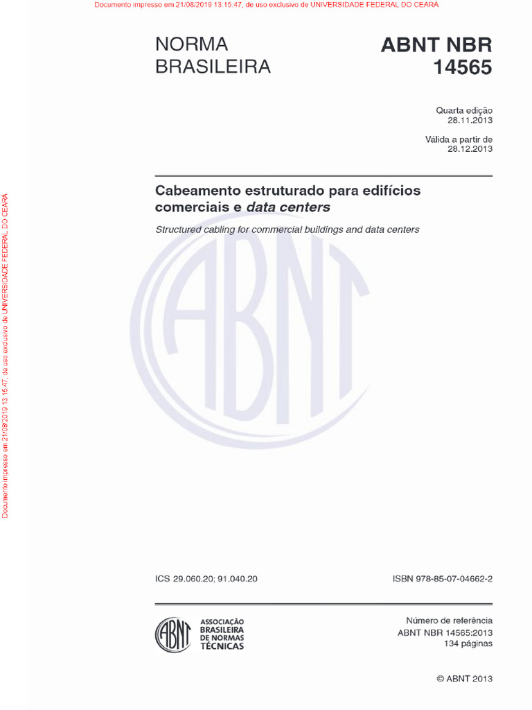 Norma Brasileira - Abnt NBR 14565 | PDF