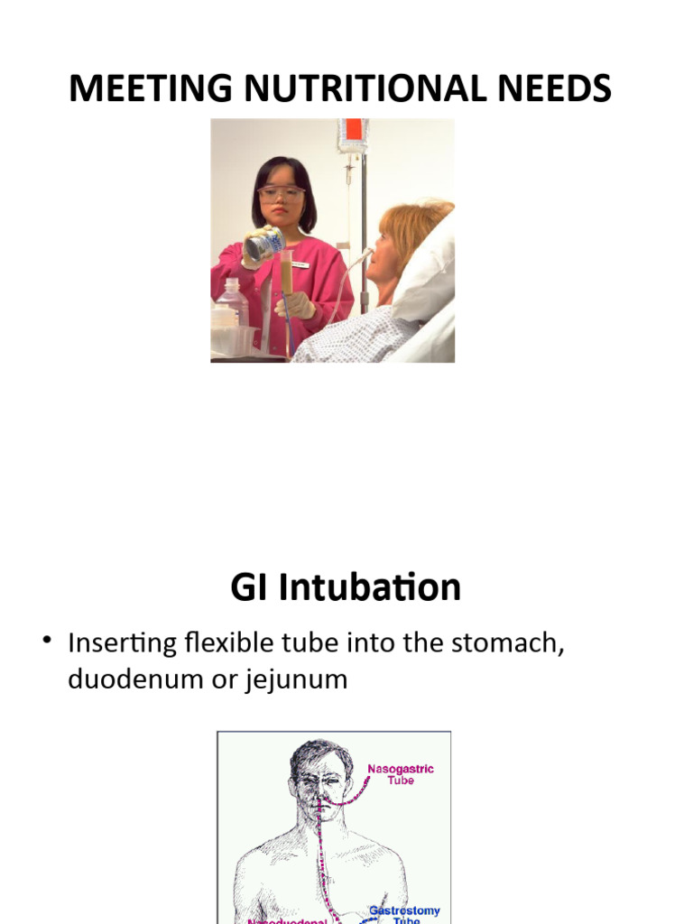Meeting Nutritional Needs | PDF | Medical Specialties | Gastroenterology