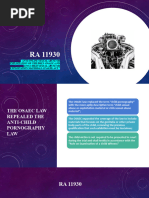 R A 11930 - Anti OSAEC and Anti CSAEM Act 1 | PDF | Rights | Human Rights