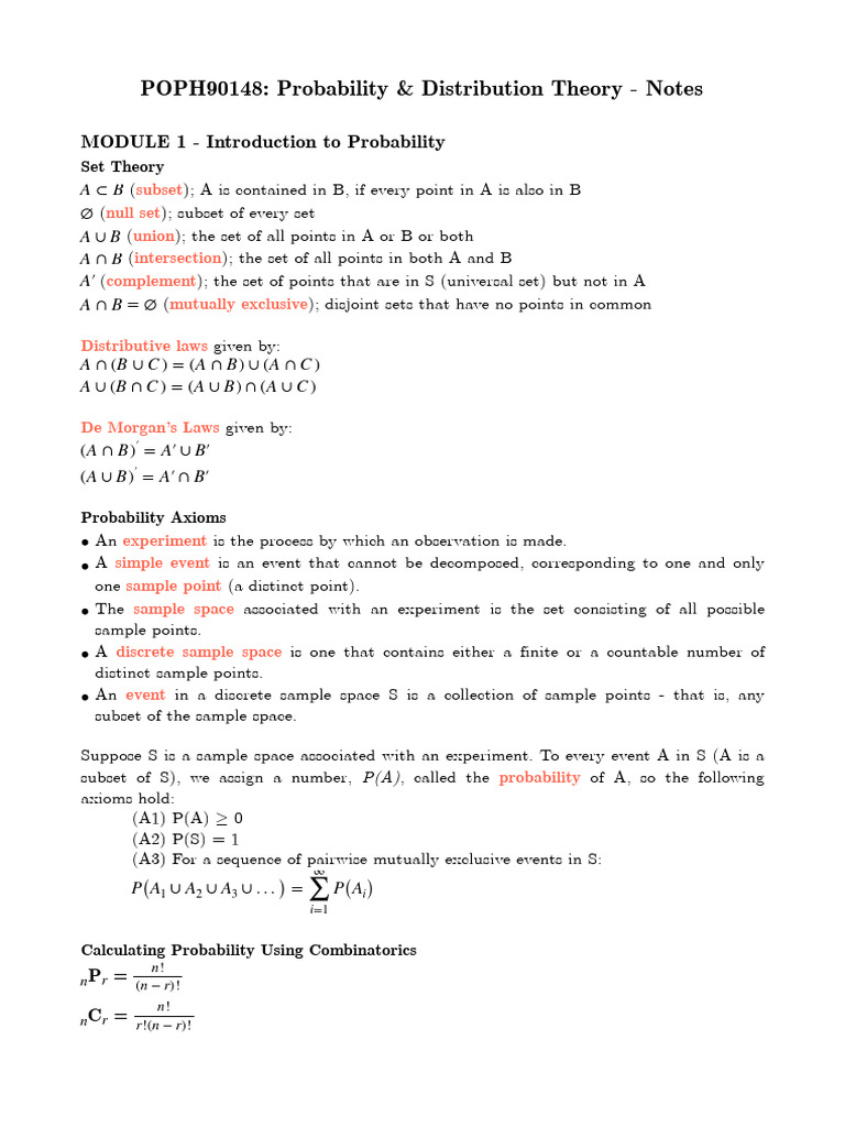 Distribution Theory Questionnaire | PDF | Probability Distribution | Random Variable