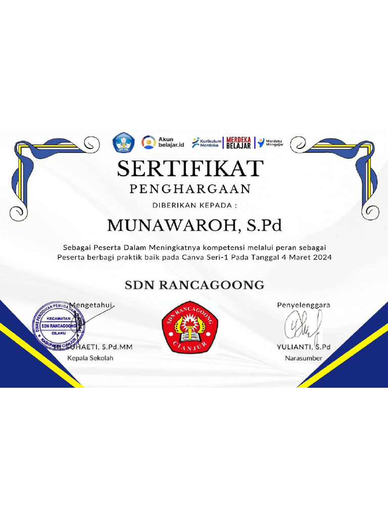 Sertifikat PMM | PDF