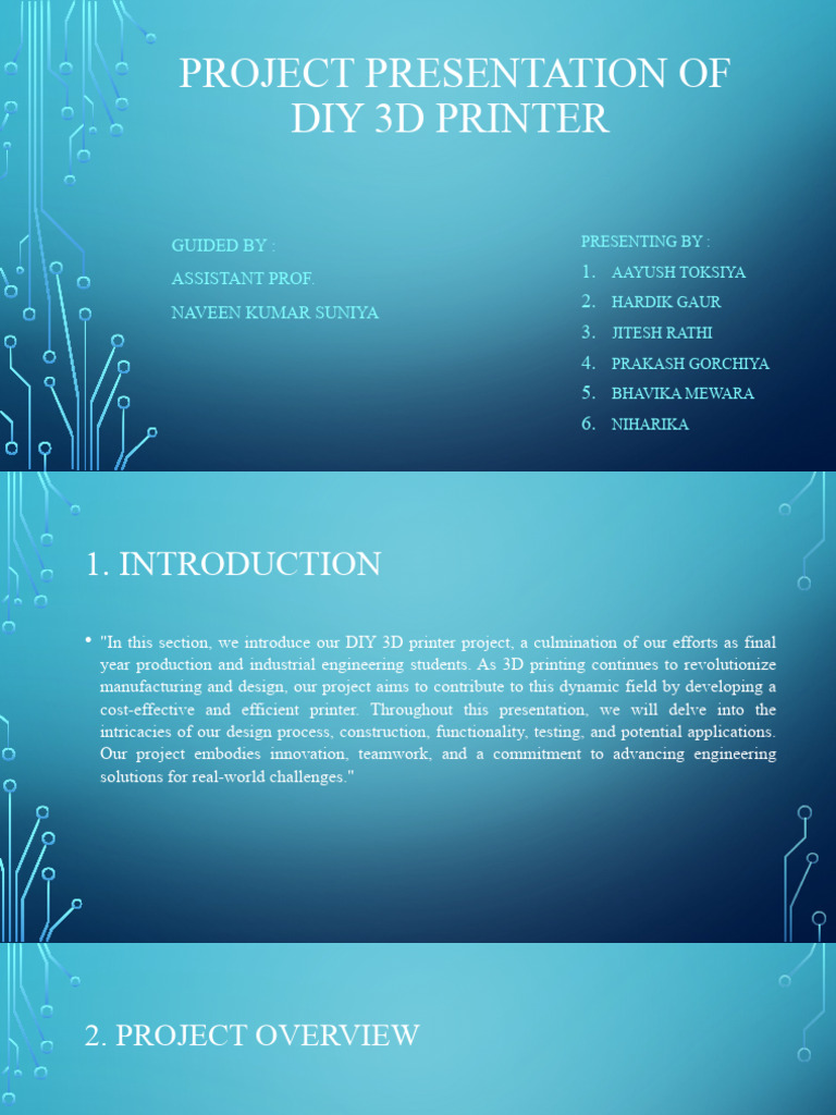 Project | PDF | 3 D Printing | Printer (Computing) Project | PDF | 3 D Printing | Printer (Computing)