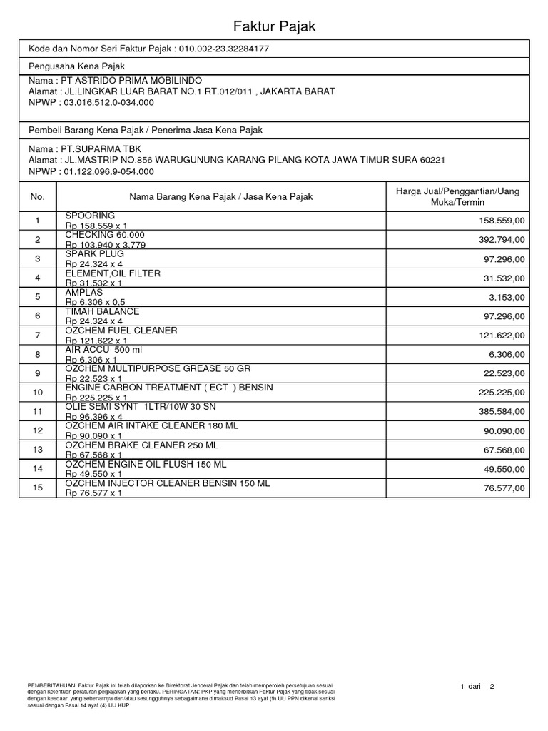 Pt. Suparma TBK | PDF