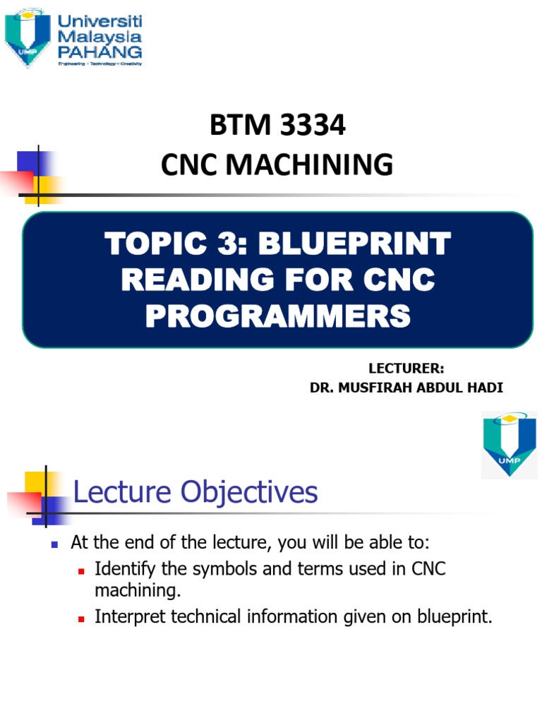 Chapter 3 Blueprint Reading For CNC UMP | PDF | Engineering Tolerance ...