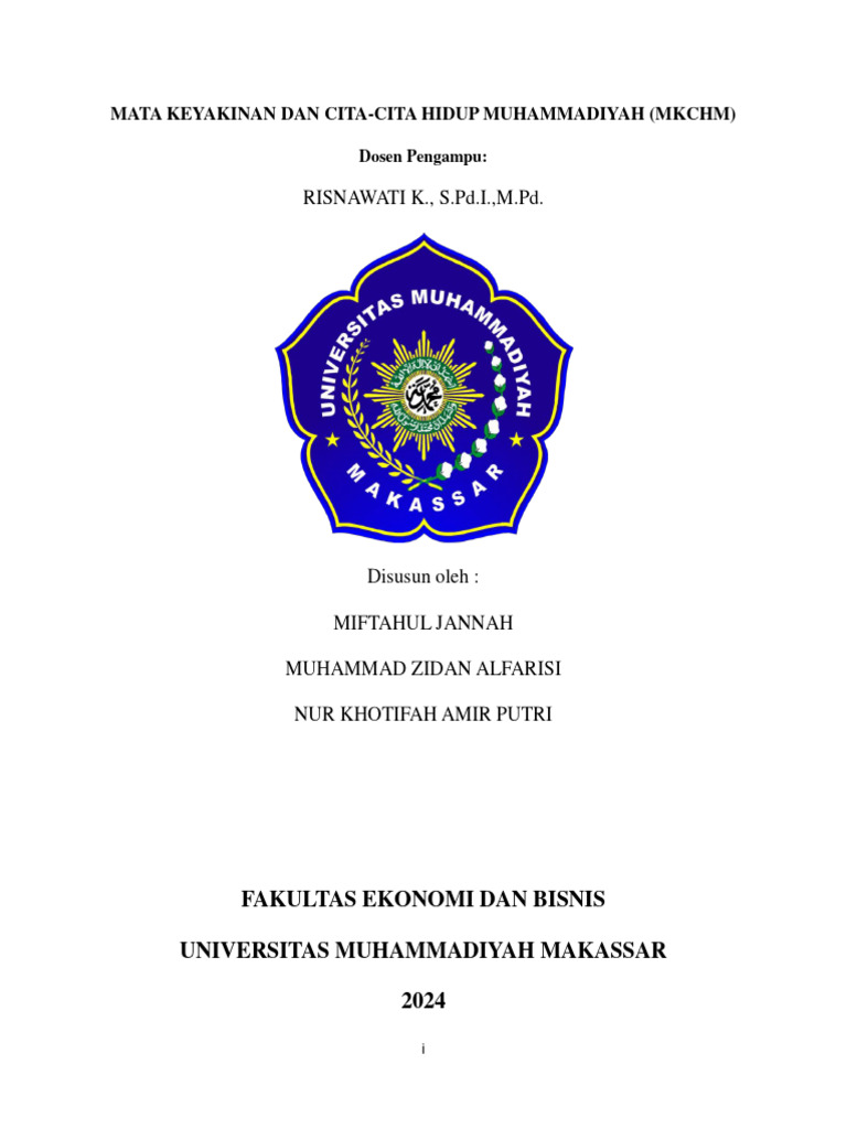 Mata Keyakinan Dan Cita-Cita Hidup Muhammadiyah-Kelompok 5-Aik 2 | PDF | Karier & Perkembangan
