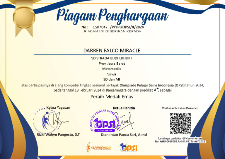 Piag - Matematika - OPSI 2024 | PDF