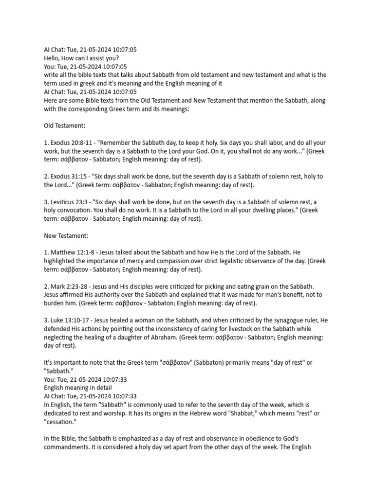 Sabbath | Download Free PDF | Sabbath | Shabbat
