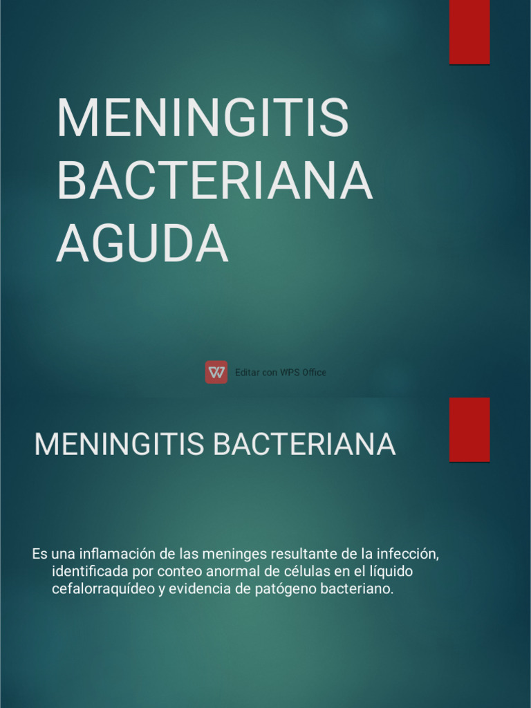 MENINGITIS+BACTERIANA | PDF | Meningitis | Microbiología