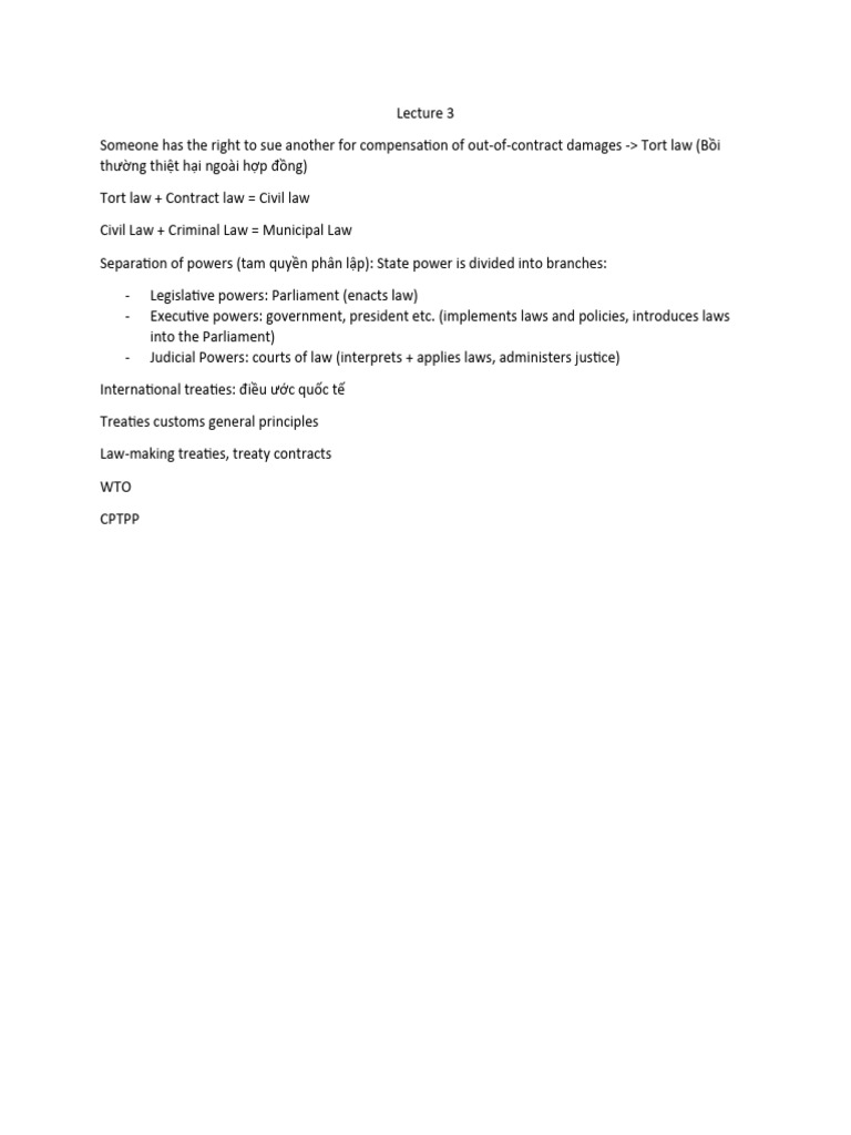 International Business Law Lecture 3 | PDF