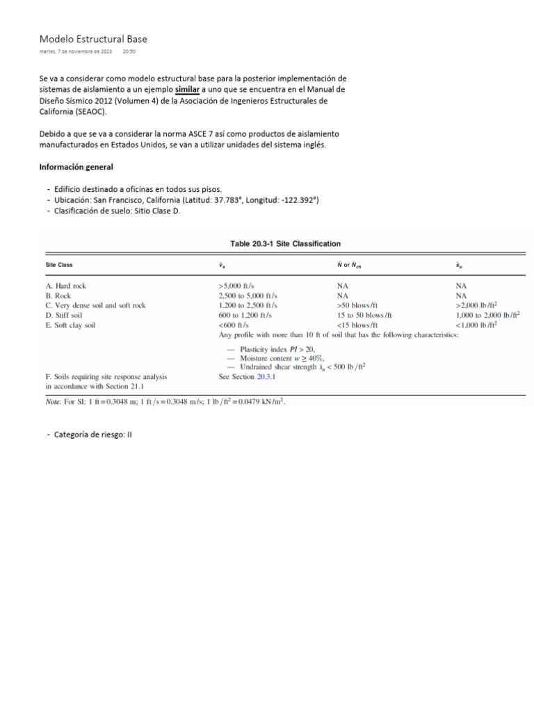 4 Modelo Estructural Base | PDF | Física Aplicada e Interdisciplinaria