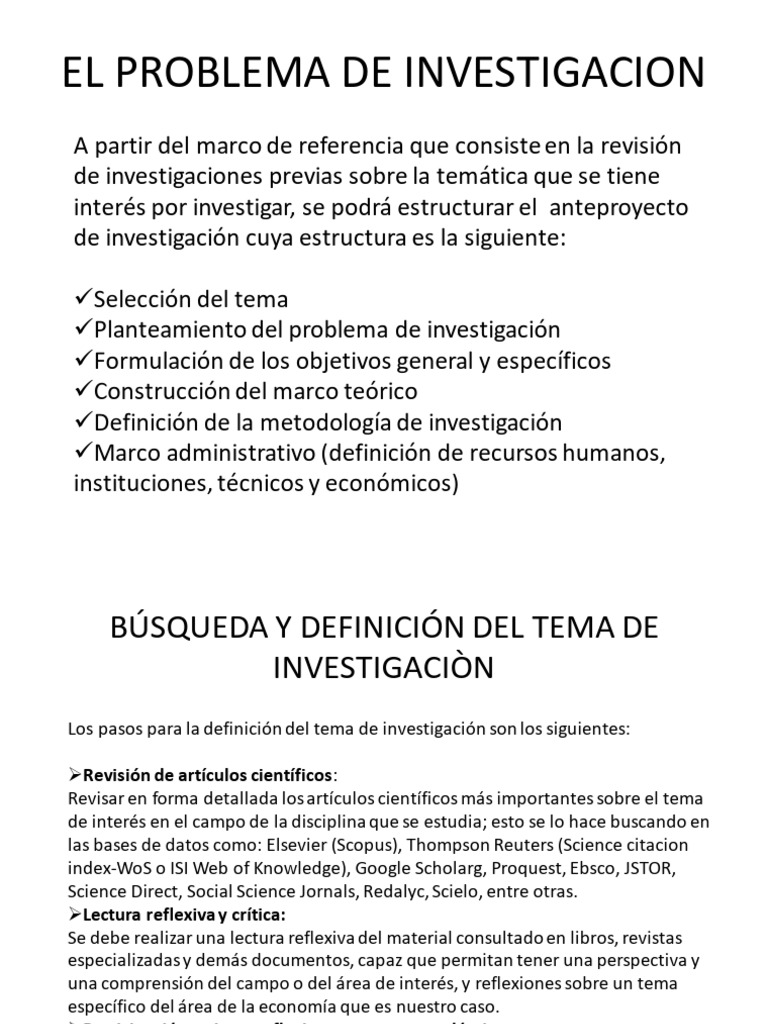 1.el Problema de Investigacion | PDF | Conocimiento | Teoría
