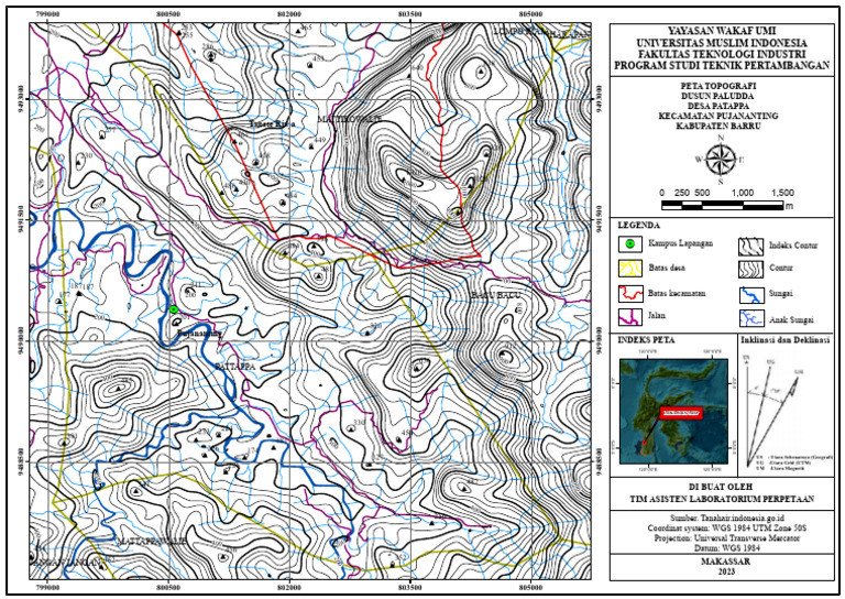 Peta Topo Skala 25000 | PDF