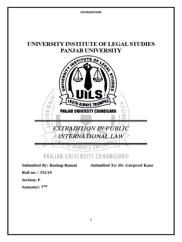 Uils Pil | PDF | Extradition | Crimes
