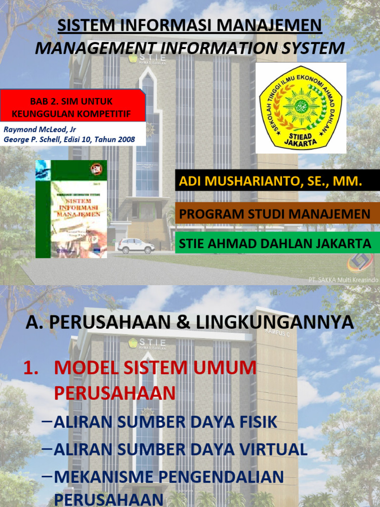 BAB 2 Sistem Informasi Untuk Keunggulan Kompetitif | PDF | Bisnis