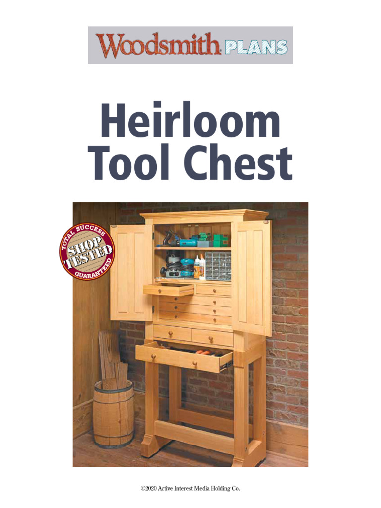 SN08016 - Heirloom Tool Cabinet | PDF | Door | Woodworking