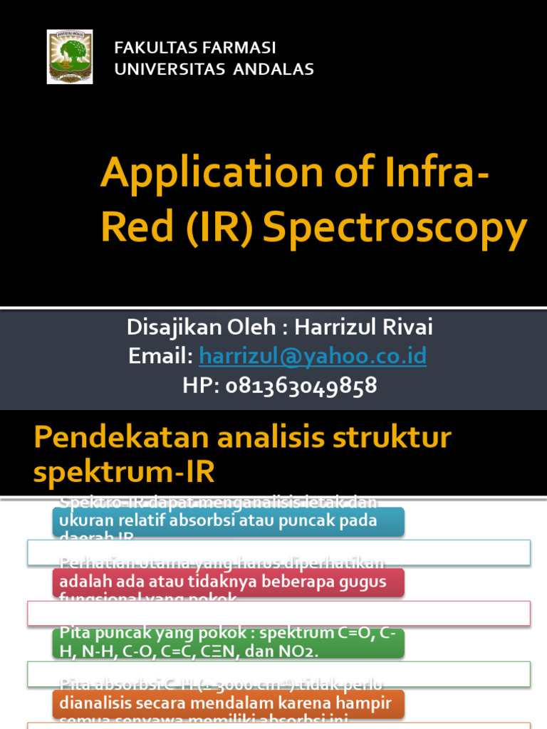 6 Application of IR Spectros | PDF