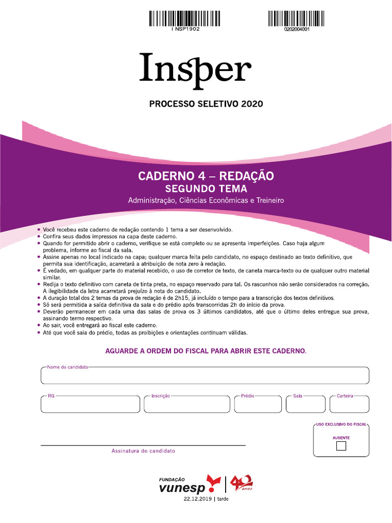 Caderno-4 Redacao Segundo Tema | PDF