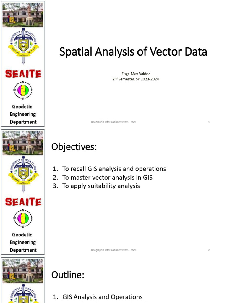 7-spatial-analysis-of-vector-data | PDF | Geographic Information System | Spatial Analysis