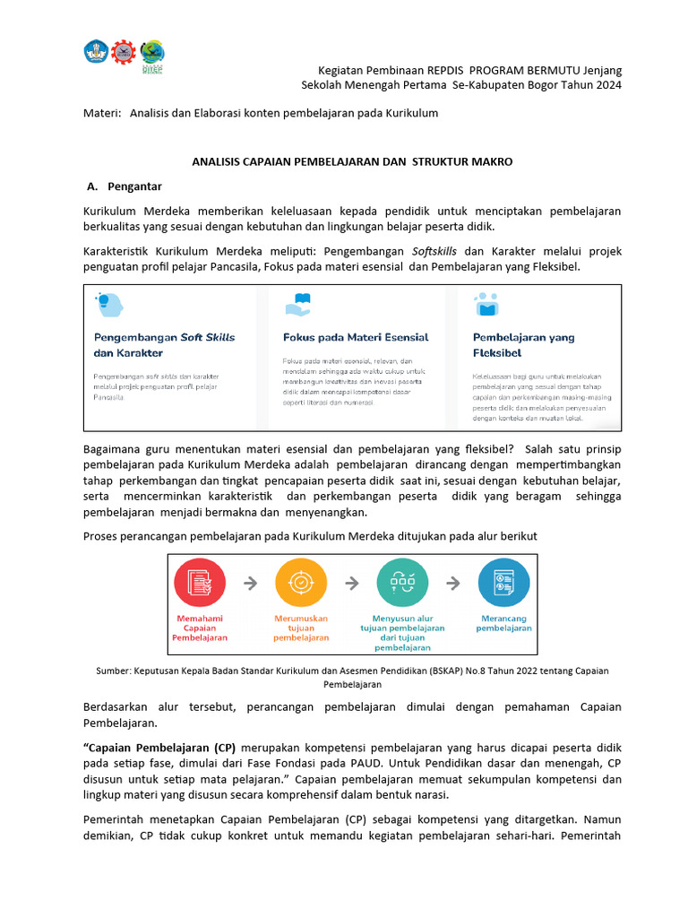 LK 01 Analisis CP Dan Elaborasi Konten Pada Struktur Makro | PDF